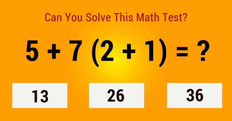 Take a Look at this Math Test. It is Meant for Middle School Students ...