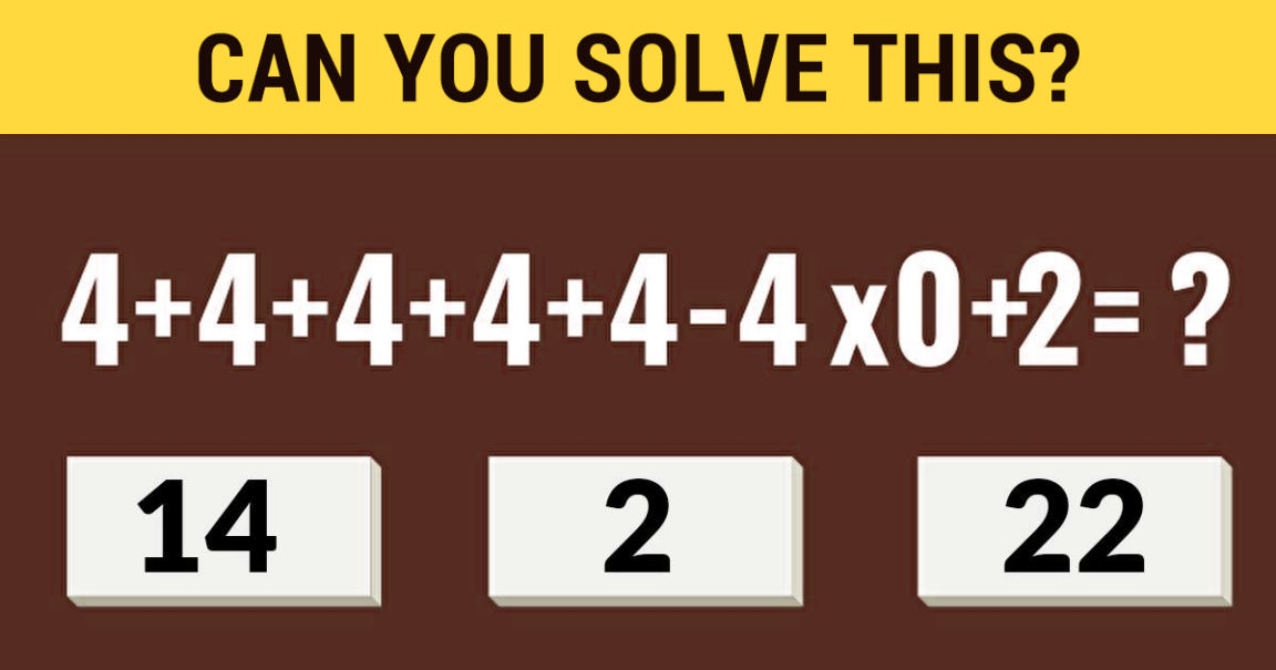 Want to Test Your Brain Power? Check Out This Math Problem