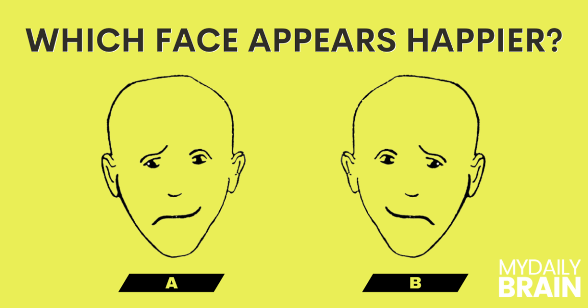 Which Face Is Happier? The Answer Will Reveal How Your Brain Works