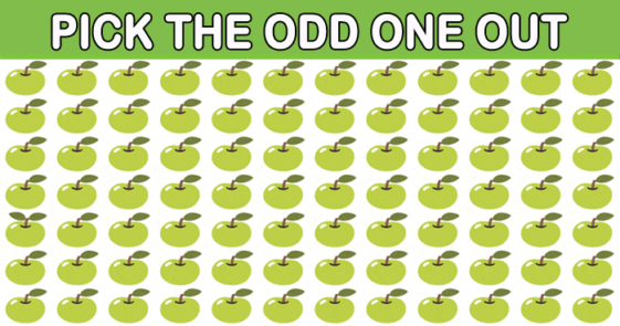 How Fast Can You Spot The Different Apple In This Visual Quiz ...